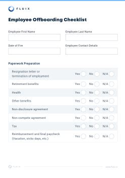 Employee Offboarding Checklist Pdf Template Included