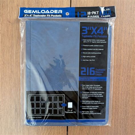 Gemloader Toploader Binder Blau Neu Pokemon Yu Gi Oh Magic In