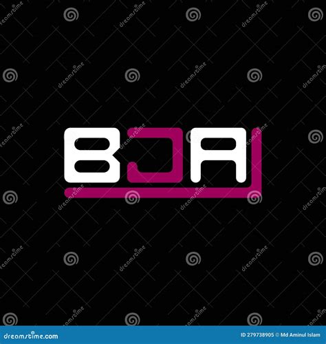 Bja Letter Logo Creative Design With Vector Graphic Bja Stock Vector