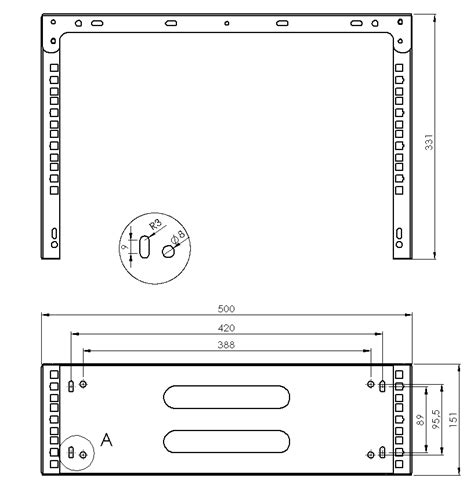 Suporte Para Dispositivos Rack U19 3u 340 Acessórios Delta