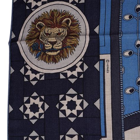 Hermes Shawl La Danse Des Amazones Ble Vert Gris Cashmere Scarf