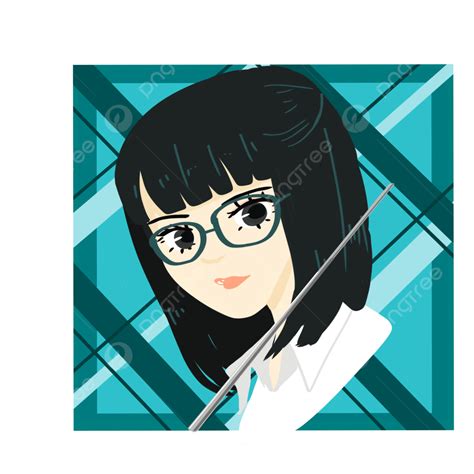 手繪卡通復工上學女教師 手繪 卡通 復工素材圖案，psd和png圖片免費下載