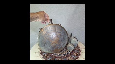 ۴۷۰۰ قمقمه یا باروت دان قدیمی سایز بزرگ آنتیک Youtube