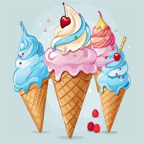 Ice Cream Background Summer Ice Cream Background Stock Illustration Download