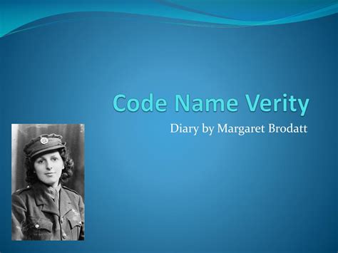 Ppt Code Name Verity Powerpoint Presentation Free Download Id2616316