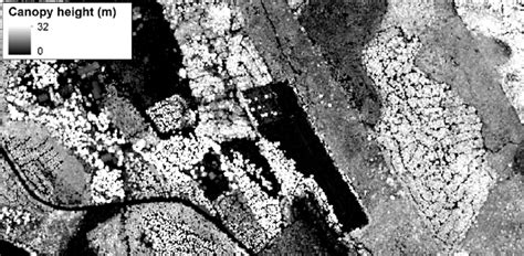 4 A Lidar Based Canopy Height Model Showing The Canopy Height In