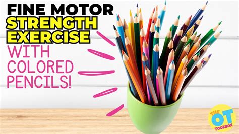 Finger Strength Exercises With Colored Pencils Youtube