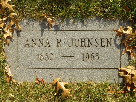 Anna Regina Olson Johnsen 1882 1965 Find A Grave Memorial
