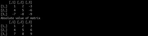Calculating Absolute Value Using Abs Function In R