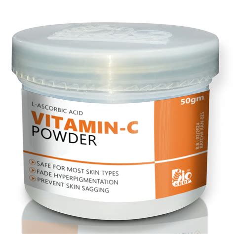 Vitamin C L Ascorbic Acid Powder Bioshop™ Pakistan