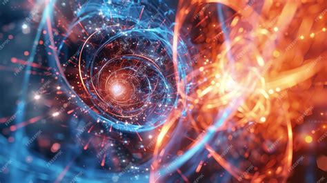 Premium Photo Subatomic Particles Quantum Environments Abstract