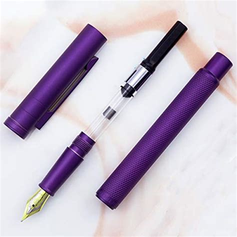 Asvine Purple Forest Fountain Pen Fine Nib Classic Design With Converter And Metal Pen Case Set Asvine Purple Forest Fountain Pen Fine Nib Classic Design With Converter And Metal Pen Case Set