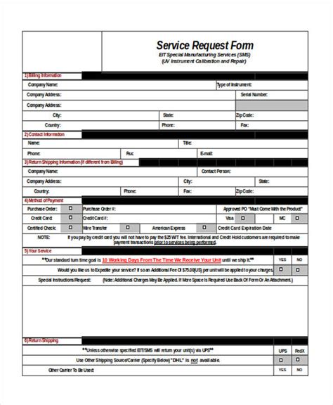 Free 40 Request Forms In Excel