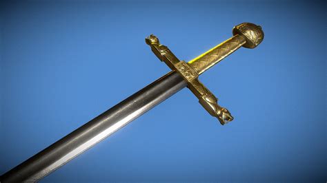 Sword Of Charlemagne Joyeuse Buy Royalty Free 3d Model By Cam0rrr