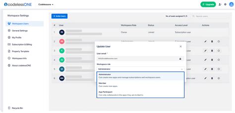 How To Update User Access Levels Codeless One
