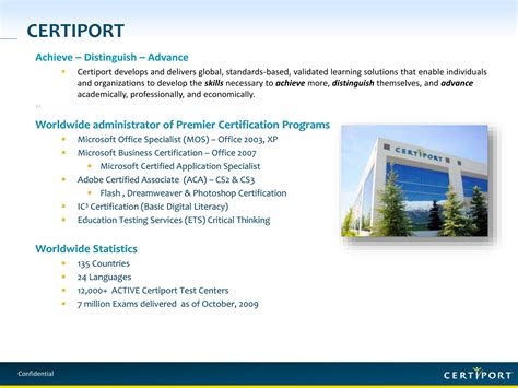 Certiport Certification And Partners Slides Pptx