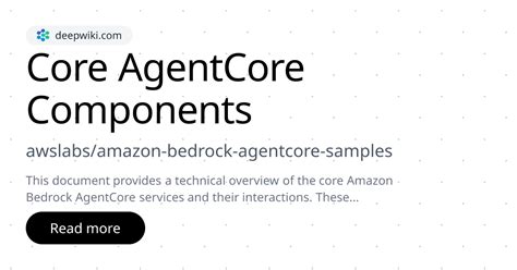 Core Agentcore Components Awslabsamazon Bedrock Agentcore Samples