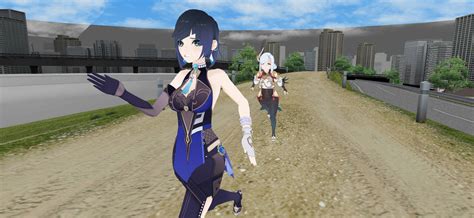 Mmd Shenhe Chasing Yelan By Megaali On Deviantart