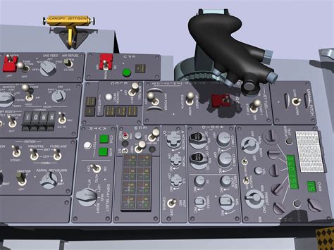 F 16 Cockpit 3d Model 125 Obj Fbx 3ds Max Free3d