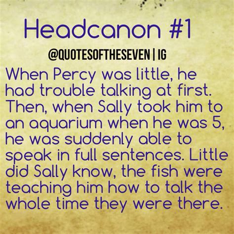 Percy Jackson Headcannons Headcanon 1 Wattpad