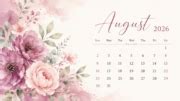 35 Free August 2026 Desktop Calendar Backgrounds Easy Download