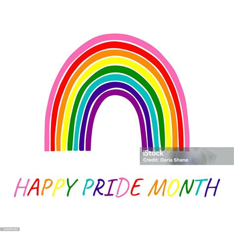 Colorful Rainbow Shape Gay Pride Flag Happy Pride Day Lgbtq Community
