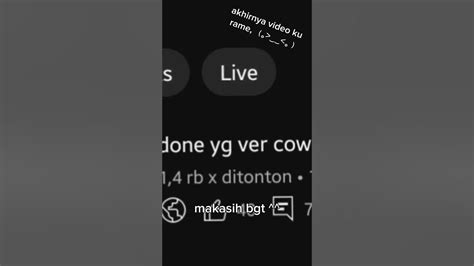 Akhirnya Video Ku Rame Youtube