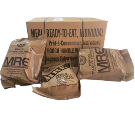 Us Military Mre Box 12 Full Meals Ready To Eat With Heater A B Menu 2025 2027