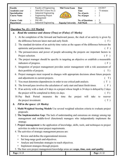Solution Midterm 2017 Studypool