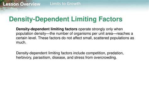 Lesson Overview 5 2 Limits To Growth Ppt Download