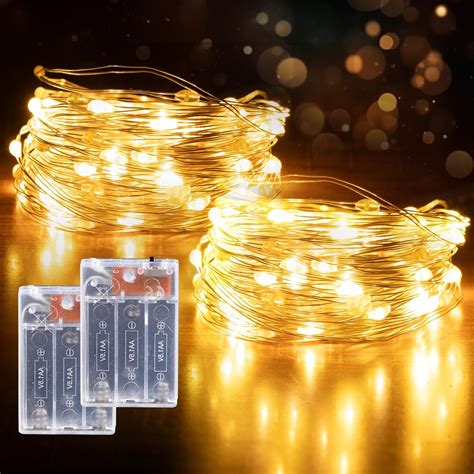 Yphsol Fairy Lights Battery Operated String Lights 164ft