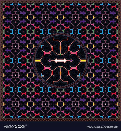 6th Shipibo Conibo Artwork 12 Patterns Hd Set Vector Image On