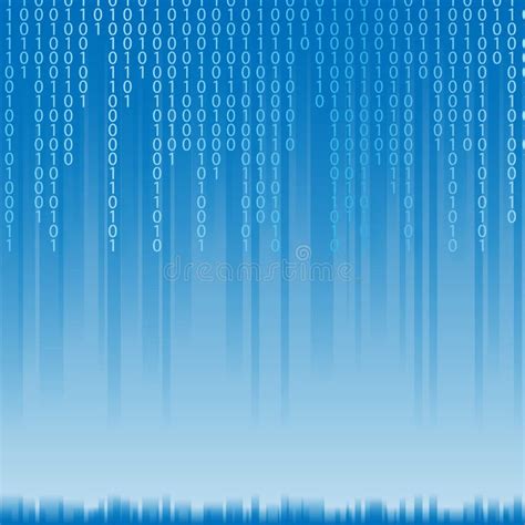 Abstract Binary Digital Code Stock Illustration Illustration Of
