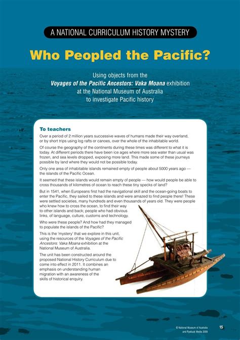 Who Peopled The Pacific Australian History Mysteries