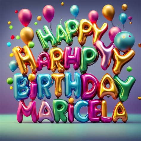 Ideogram Happy Birthday Maricela Typography