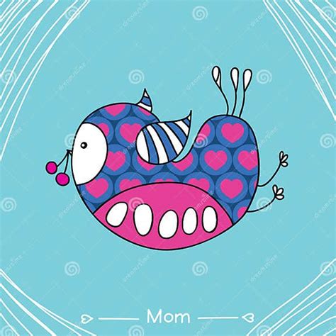 Oiseau De Maman Illustration Stock Illustration Du Nichée 31629755