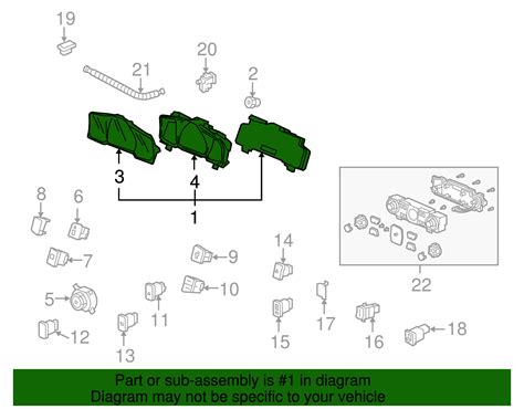 78100 Sjc A91 2012 2014 Honda Ridgeline Meter Assembly Combination