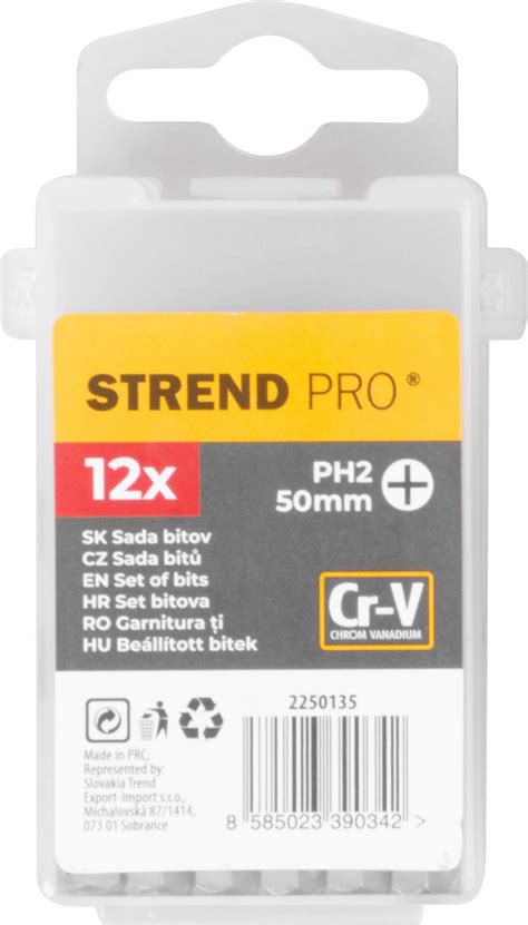 12x Bit Phillips Ph2 Cr V Prodloužený 49 Kč