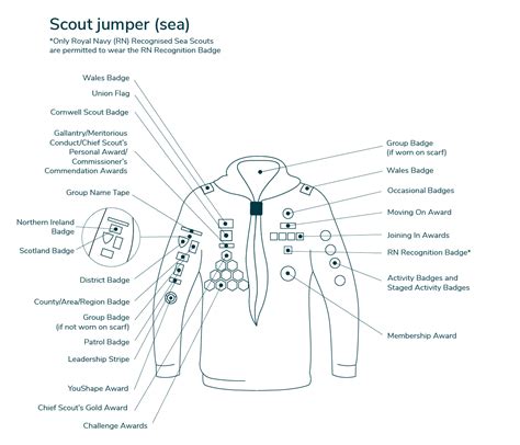 Scouts Uniform And Badge Placement Poole District Scouts
