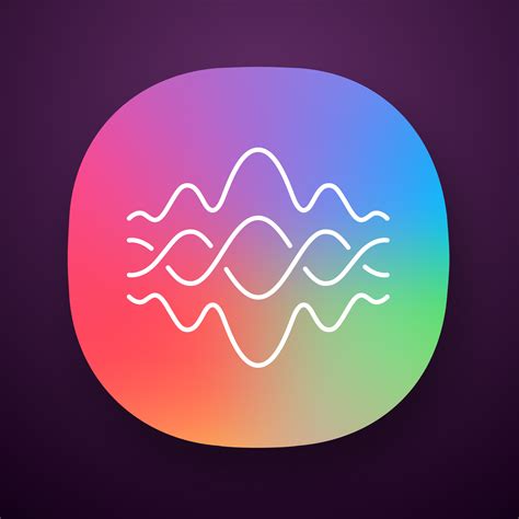 Abstract Fluid Overlapping Waves App Icon Music Rhythm Digital