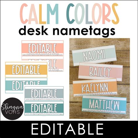 Desk Name Tags Etsy