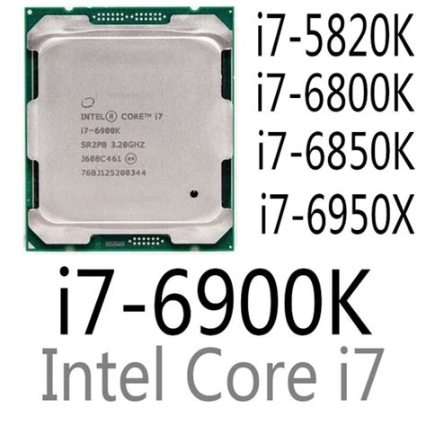 Intel Core I7 5820k I7 6800k I7 6850k I7 6900k I7 6950x Lga 2011 V3
