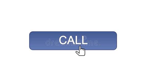 Call Web Interface Button Clicked Mouse Cursor Violet Color Technical