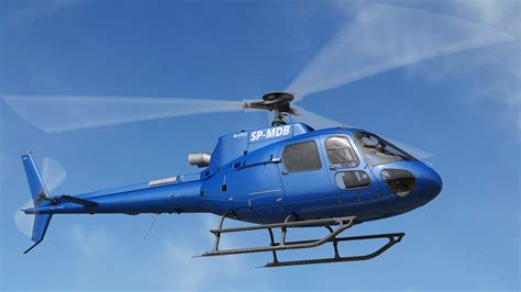 Airbus Helicopter H135 Eurocopter As350 With Cockpit And Interior 3d