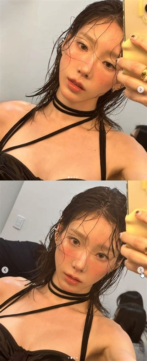 태연 젖은 머리에 아찔한 노출까지 섹시미 한도 초과 똑똑SNS MK스포츠