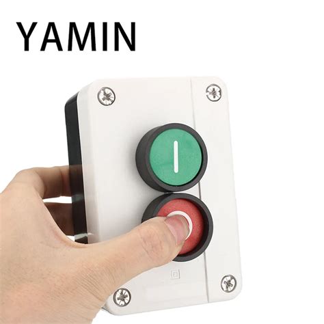 Push Button Station Switch Dengan Kotak Sesaat Ulang Dua 54 Off