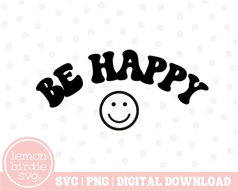 Be Happy Svg Boho Svg Hippie Svg Free Spirit Svg Retro Etsy