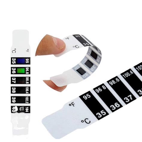 10 Pack Forehead Thermometer Strips Reusable Temperature Indication