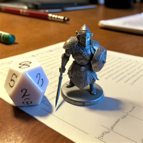 Gaming Pieces For Tabletop Role Playing Game Generative Ai Stock