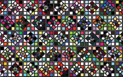 Illustration Pattern Abstract Geometric Style Repeating Sample Multicolor Square In Square On